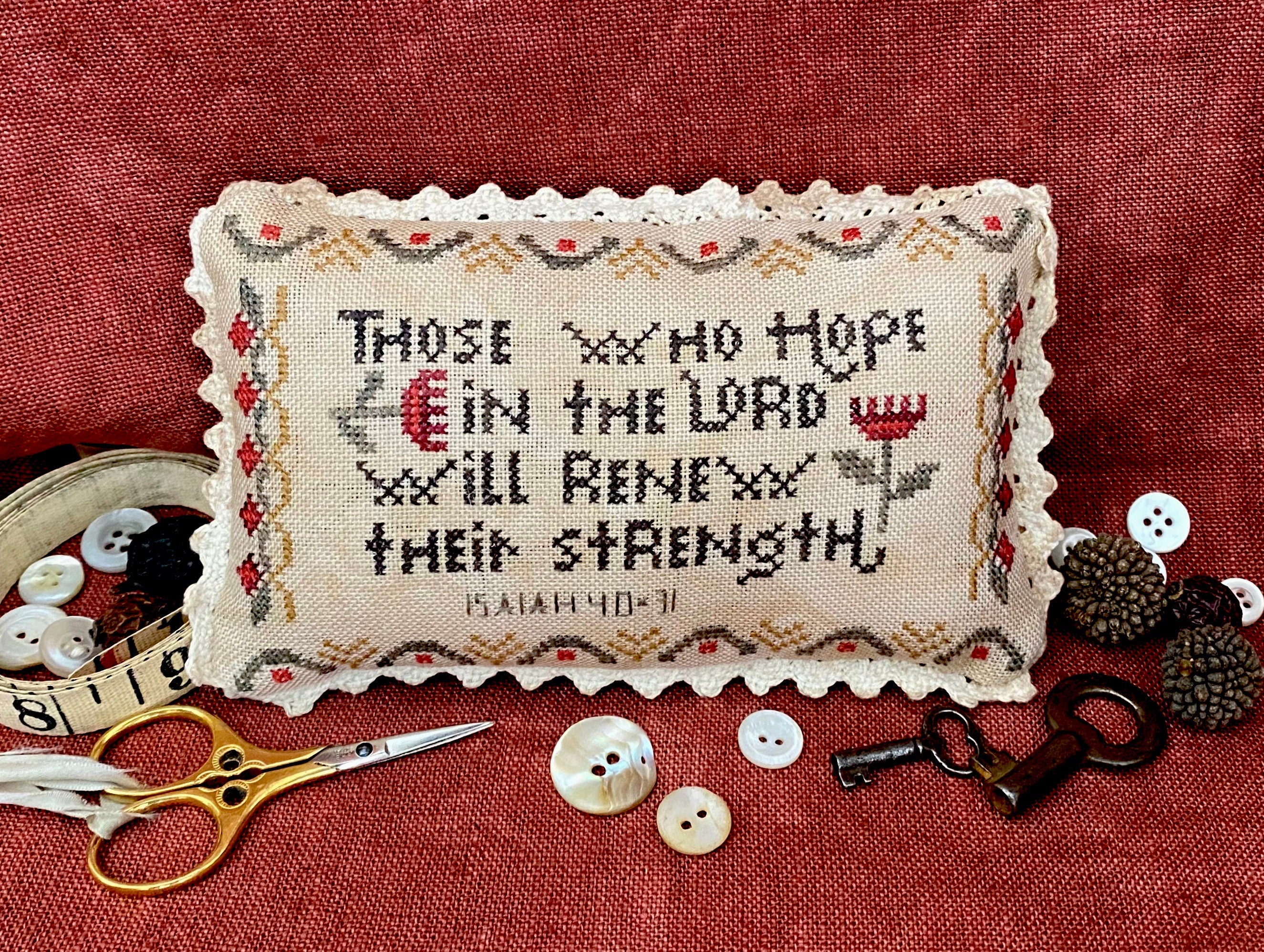 Hope in the Lord Cross Stitch Chart PDF – Creative Whims by Teresa Kogut