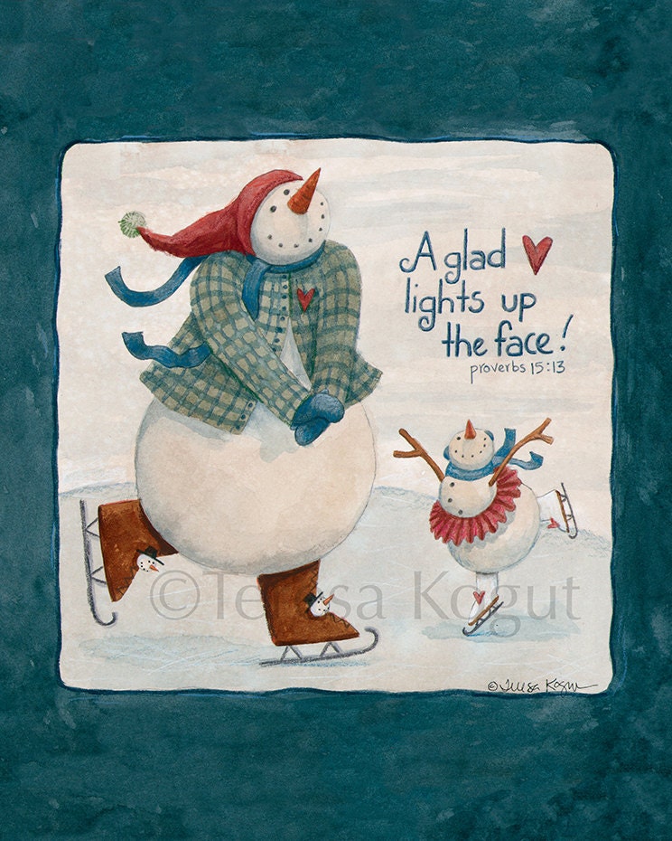A Glad Heart art print – Creative Whims by Teresa Kogut